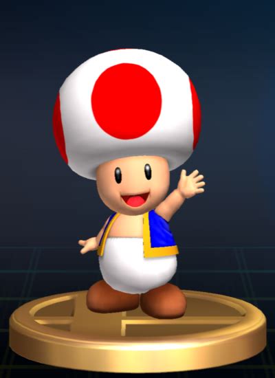 File Toad Brawl Trophy Png Smashwiki The Super Smash Bros Wiki