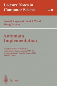 Automata Implementation Von Raymond Fachbuch B Cher De