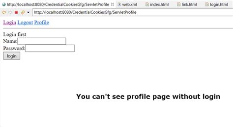 Servlet Credential Cookies GeeksforGeeks