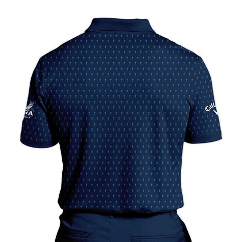 Callaway 2024 Pga Championship Golf Polo Shirt Dark Blue Gradient