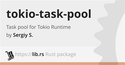 tokio task pool — async rust library lib rs