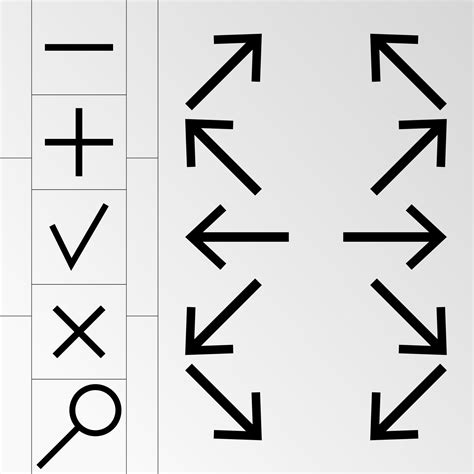 Vector Illustration On The Theme Arrows Mathematical Symbols 6819278