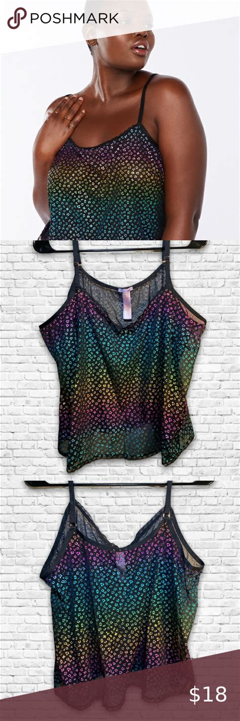 Savage X Fenty Party Foil Leopard Cami Leopard Cami Clothes Design Cami