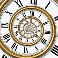 Time Clock Spiral Hypnosis Roman Numerals 