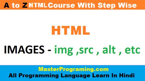 HTML Images In Hindi How To Insert Image In HTML In Hindi Programming