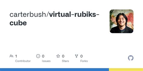 GitHub Carterbush Virtual Rubiks Cube