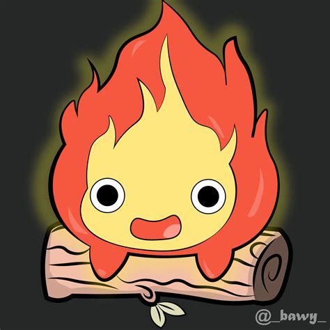 Calcifer Howls Moving Castle By Bawyart On Deviantart