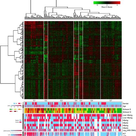 unsupervised hierarchical clustering showed significant patterns with
