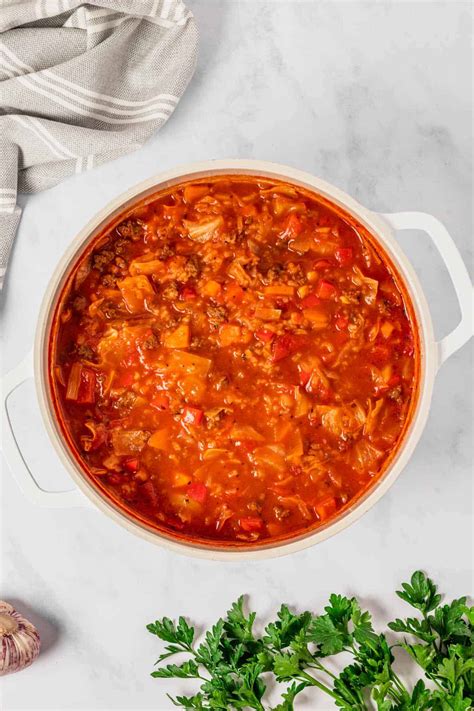 Cabbage Roll Soup Cookrita