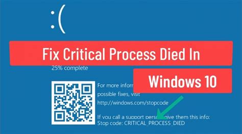 Fix Critical Process Died Blue Screen Error And Unable To Boot In