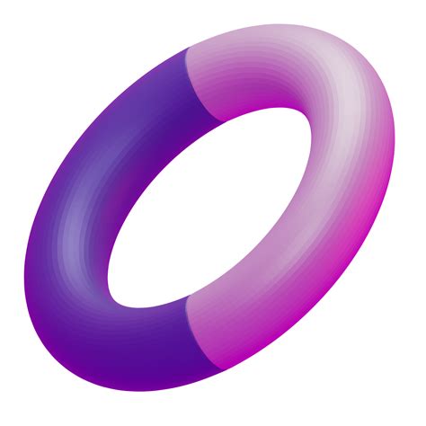 Donut Geometry D Illustrations PNG