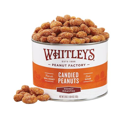 Case Of 12 20 Oz Honey Roasted Virginia Peanuts Whitley Peanut Factory