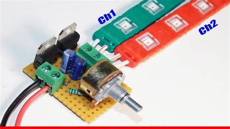 Powerful Dual Led Flasher Circuit With Speed Control Using Tip122 Transistor Youtube