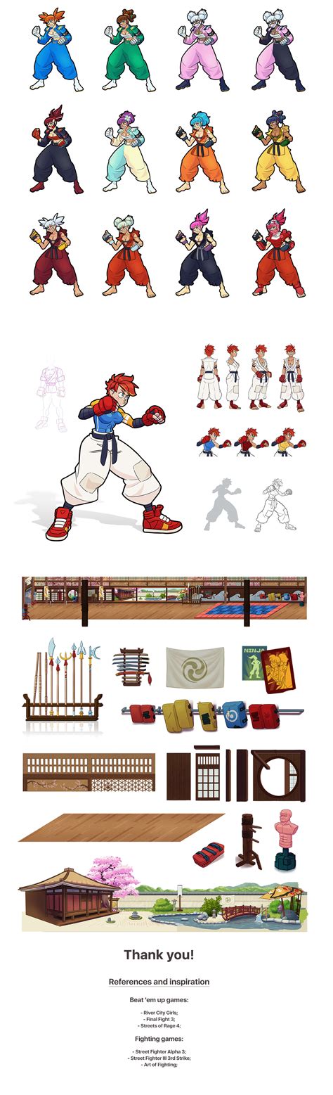 Beat Em Up Game Animation On Behance