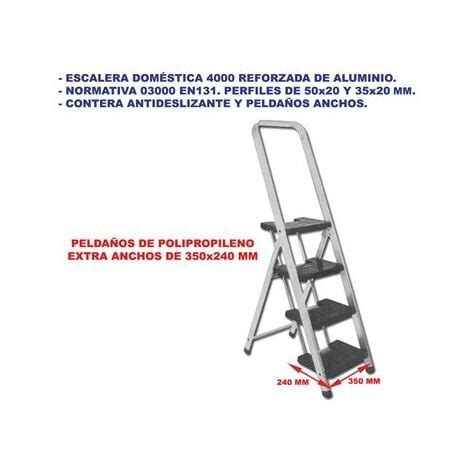 Scala Sifer 4000 In Alluminio Rinforzato Con 6 Gradini Larghi EN131 03004