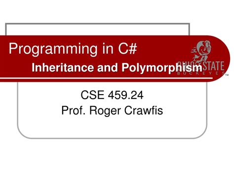 Ppt Programming In C Inheritance And Polymorphism Powerpoint