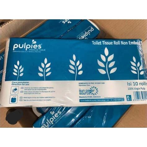 Jual Tissue Toilet Roll Pulpies 10 In 1 Shopee Indonesia