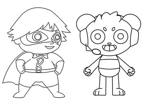 Ryans World Coloring Pages Coloringlib