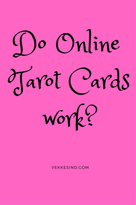 Do Online Tarot Cards Work Vekke Sind