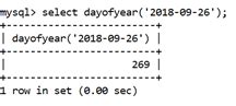 MySQLDAYOFYEAR 函数 进阶教程 无涯教程网