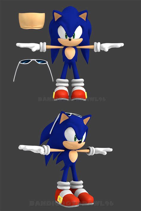 Dreamcast Sonic New Sa2 Cgi Model Head Wip By Bandicootbrawl96 On Deviantart