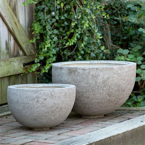 Round Fiberglass Planters Decorative Planter Pots Vases Made Of Fiber FRP For Plantation At
