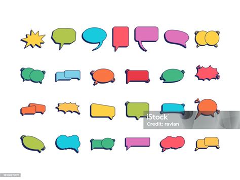 채팅 버블 파스텔 색상 말풍선 플랫 스타일 벡터 일러스트 레이 션 흰색 배경 Brand Name Online Messaging