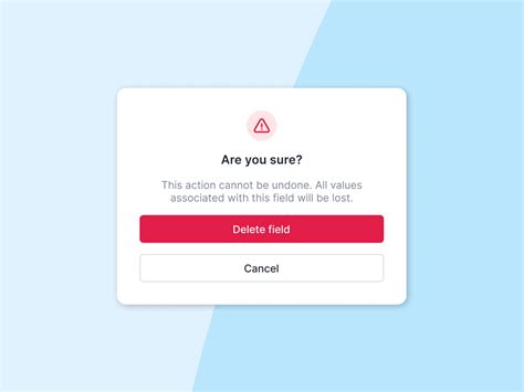 Delete Modal Confirmation By Sonia Bauer On Dribbble