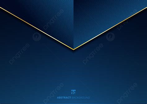 Template Abstract Triangle Header With Golden Lines On Blue Background Texture Line Style