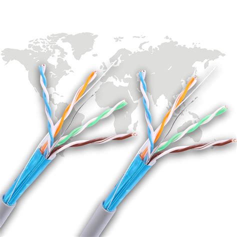 BC CCS CCA Conductor FTP Cat5e Cat5 CAT6A CAT6 Cat7 Copper Conductor HDPE Insulated Al Braiding