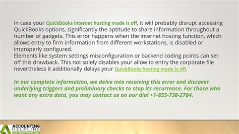 PPT How To Overcome QuickBooks Hosting Mode Is Off Issue PowerPoint Presentation ID 12810195