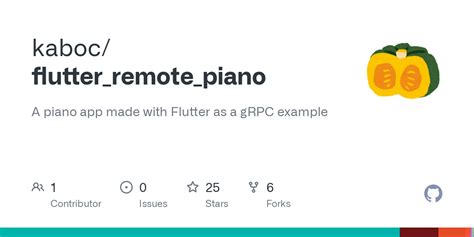 Github Kaboc Flutter Remote Piano A Piano App Made With Flutter As A