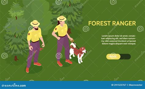 Forest Ranger Vector Illustration 36575780