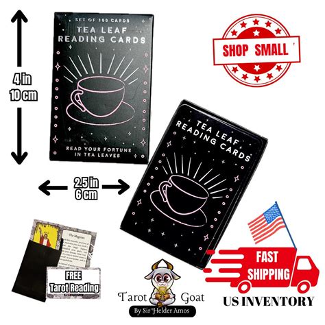 Tea Leaf Reading Cards Set Of 100 Cards To Learn How To Read Tea