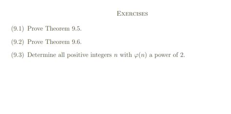 Solved Trying To Prove The Mobius Function For Question 91