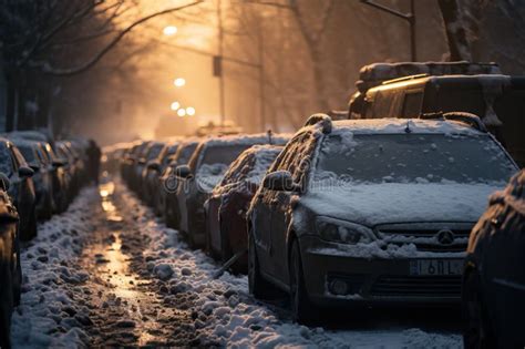 Rush Hour Chaos Vehicles Inch Forward Slowlytransportation And Urban