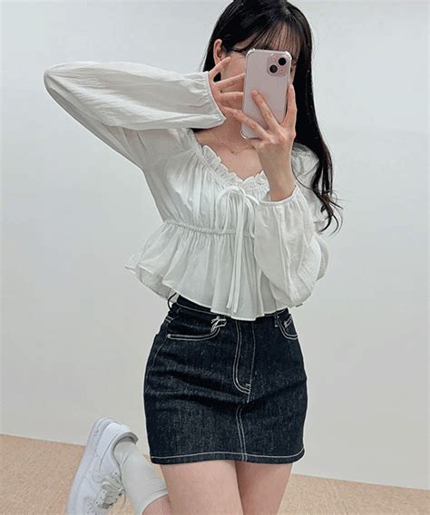 [여리여리 청순] 아이린 오프숄더 가능 프릴 블라우스 에이블리