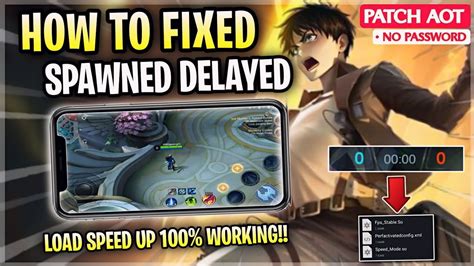 New Fix Spawn No Delay Issue In Mobile Legends Tips Tricks