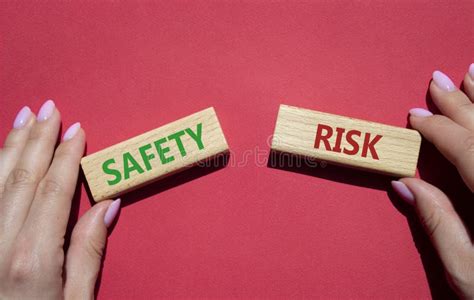 Safety Or Risk Symbol Concept Word Safety Or Risk On Wooden Blocks