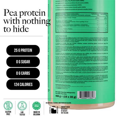 Pea Protein Powder 450g Vegan And Gluten Free Naked Pea