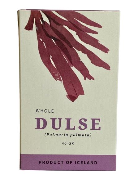 Dulse 40g 100g Islensk Hollusta Raw Living Uk