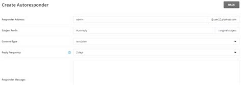 How To Create An Autoresponder In DirectAdmin PlotHost