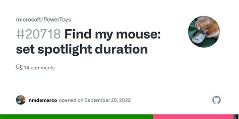 Find My Mouse Set Spotlight Duration · Issue 20718 · Microsoft