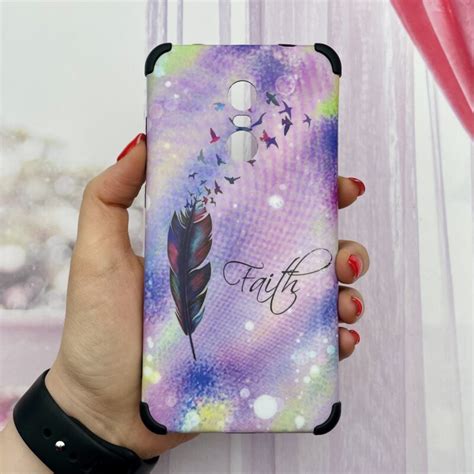 قاب گوشی Redmi Note 4x شیائومی ایربگ دار دور ژله ای طرح Faith محافظ لنز
