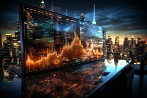 Premium AI Image Trading Trends Visualization Graphic Displaying