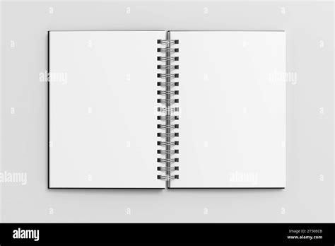 Notebook Mockup Blank Notebook With Black Cover Spiral Notepad On
