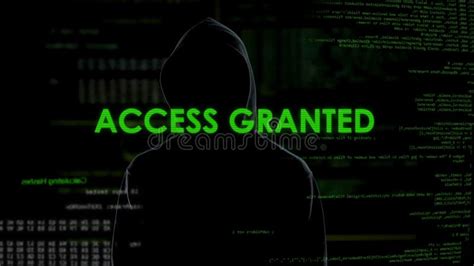 Access Granted Successful Hacking Cyber Attack On Personal Data Or Account Stock Footage