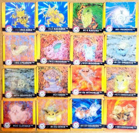 Pokemon 1999 Action Flipz Lenticular Action Cards Premier Edition Lot Of 16