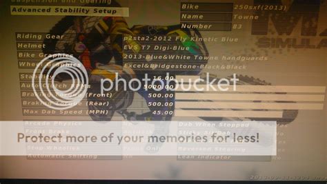 Mx Sim Folks Could You Please Post Your Advanced Bike Setups Moto