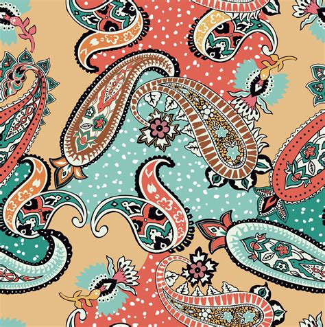 Modern Paisley Pattern For Textiles And Decoration 8095921 Vector Art